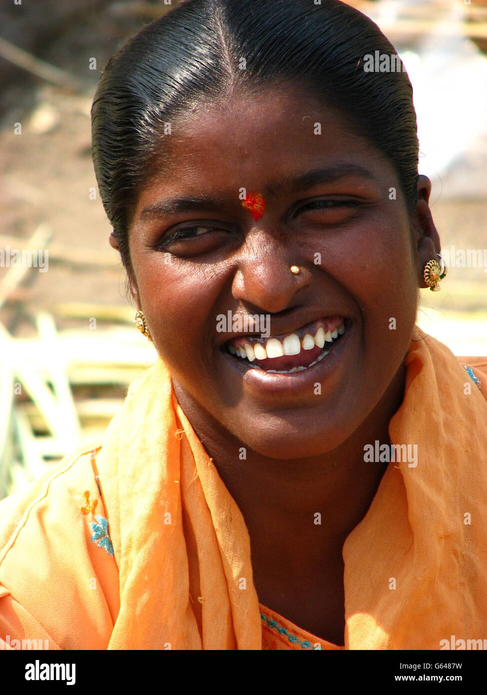 Laughing Indian teenage girl Stock Photo - Alamy