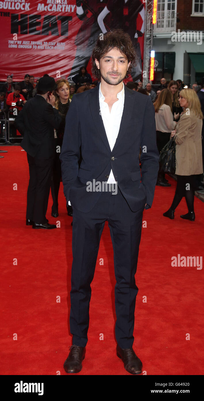 Alex Zane arriving for the gala screening of The Heat at the Mayfair ...