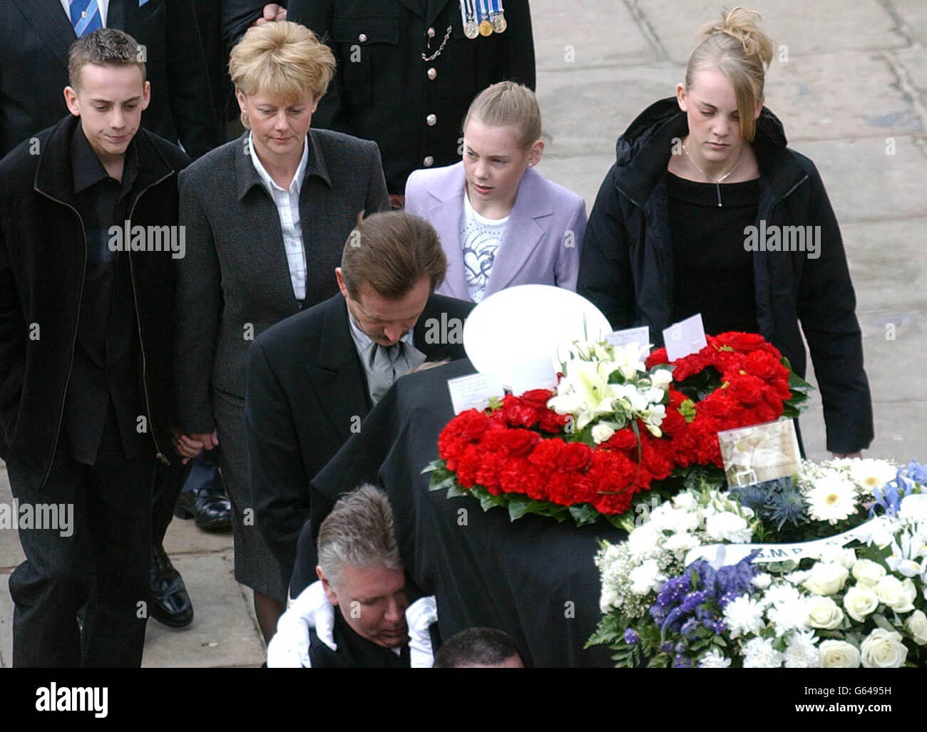 Stephen Oake Funeral Coffin Stock Photo - Alamy