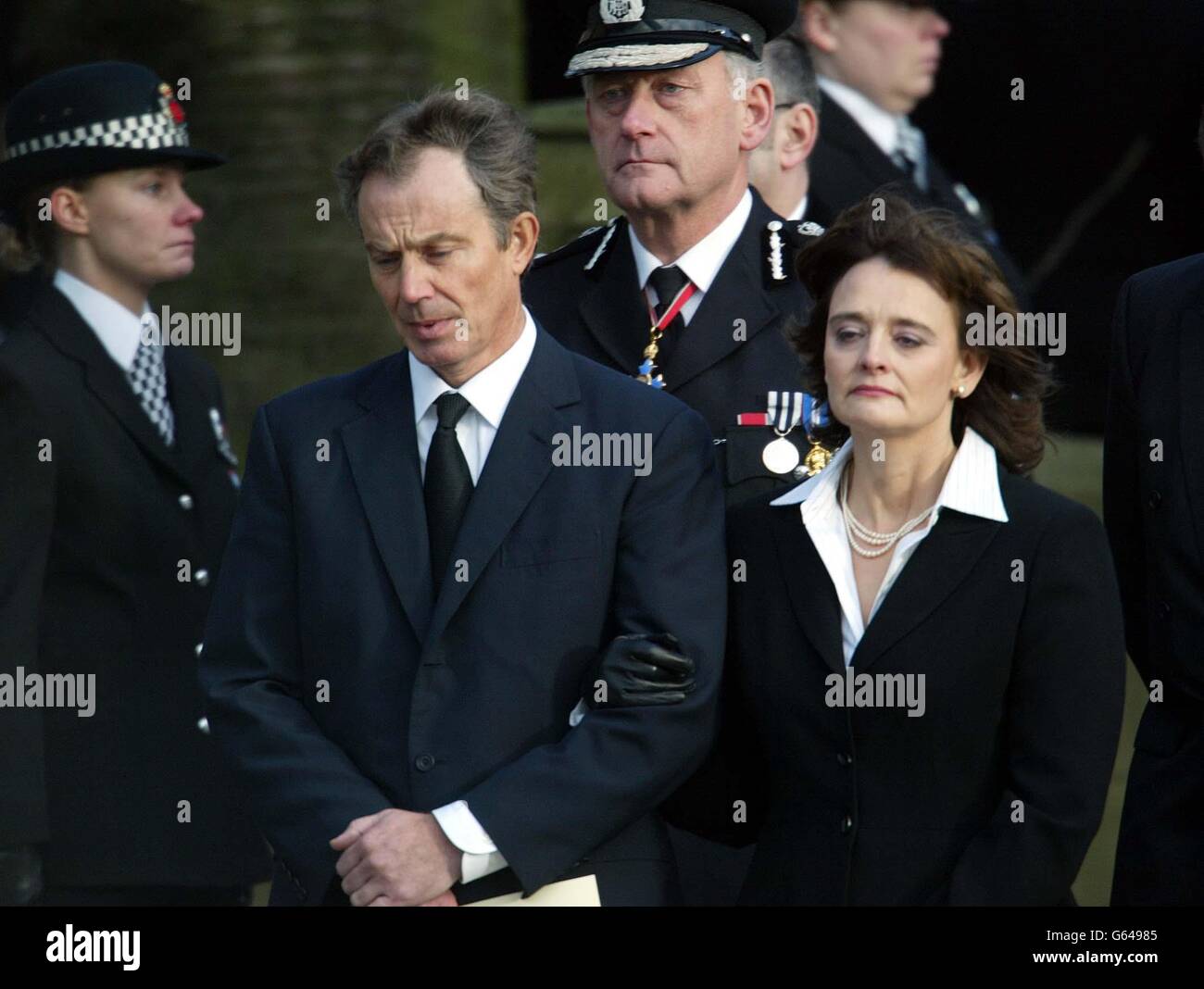 The Blairs - Stephen Oake Funeral Stock Photo - Alamy