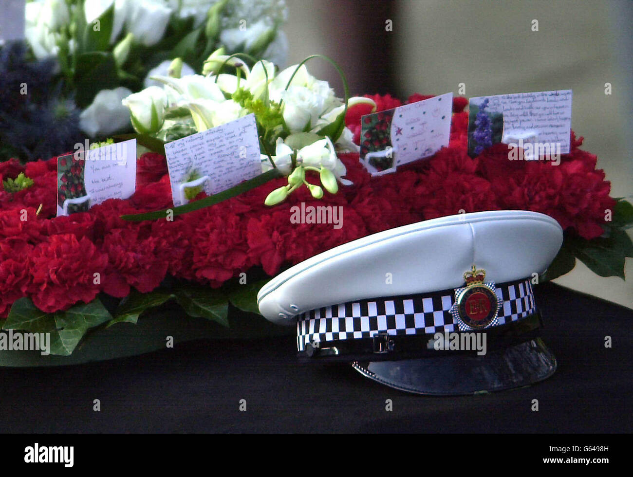 Stephen Oake Funeral Flowers Stock Photo - Alamy