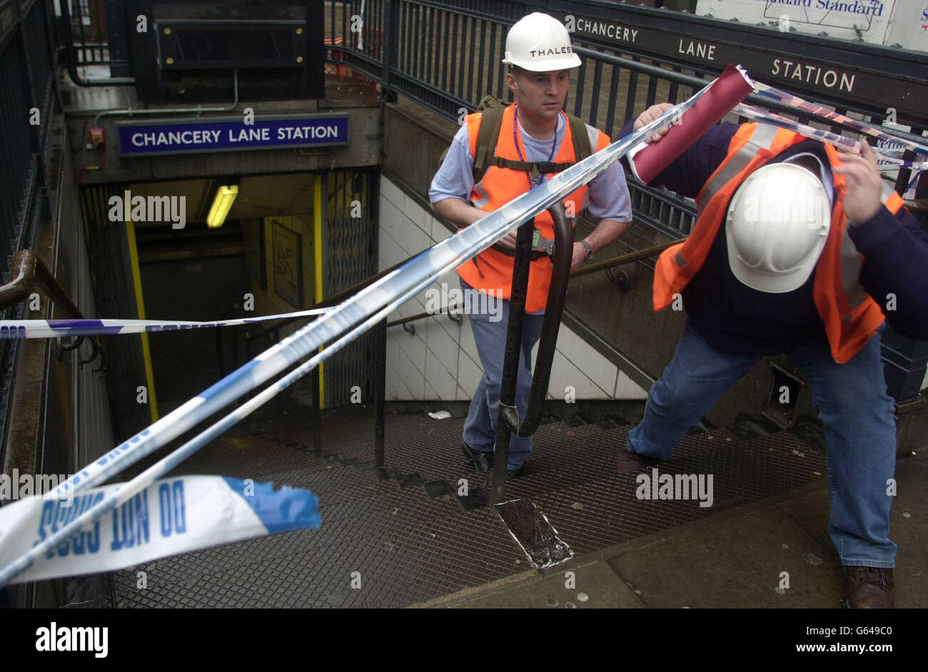 Chancery lane - Tube train Accident Stock Photo - Alamy