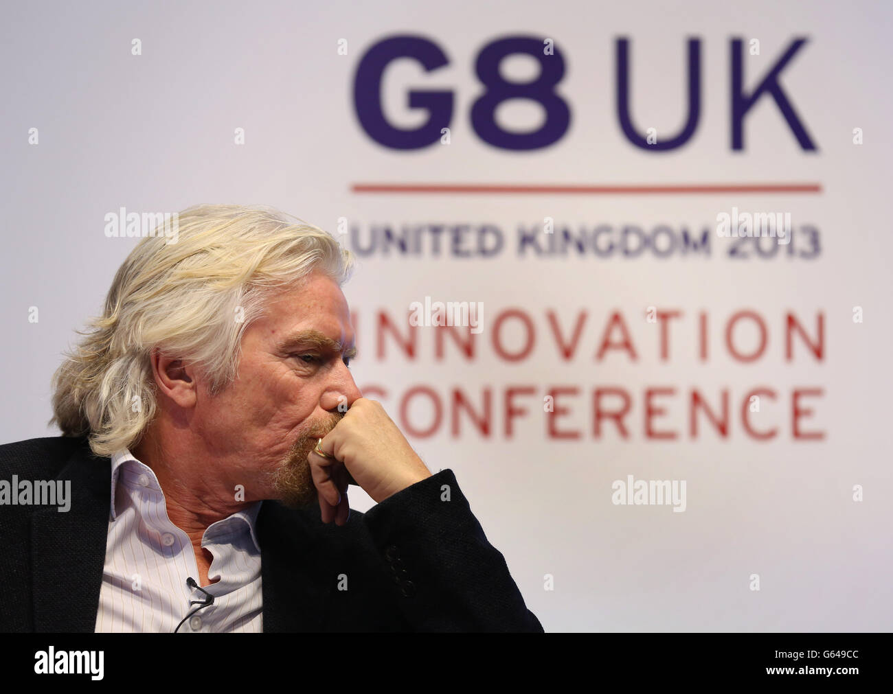 Sir Richard Branson, Founder and Chairman of the Virgin Group talks to ...