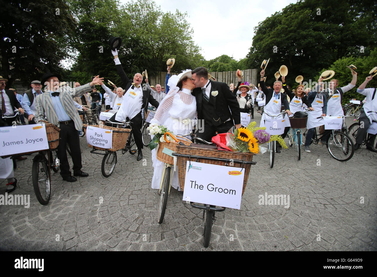 Bride and Groom Alfreda O'Brien and Ciaran Kavanagh take part in the ... Bride and Groom Alfreda O'Brien and Ciaran Kavanagh take part in the ...