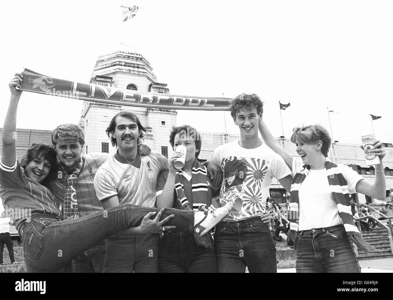 Liverpool supporters. Liverpool supporters arrive at Wembley Stock ...