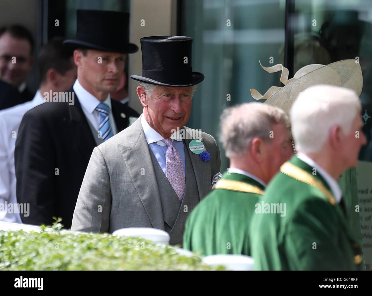 Prince Charles arrives at Ascot during day two of the Royal Ascot ...