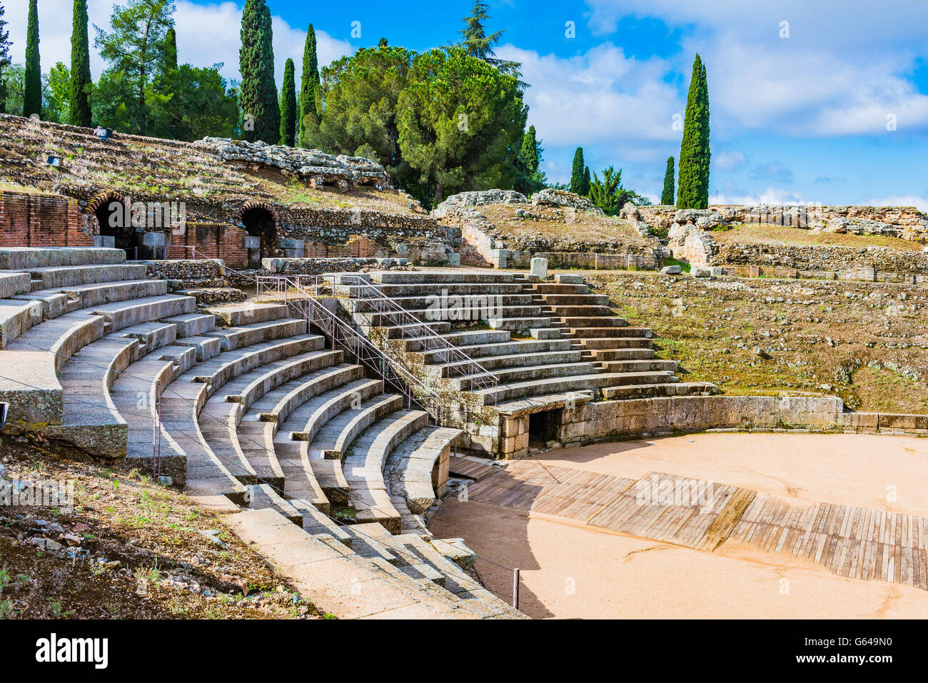 The Amphitheatre of Mérida, Anfiteatro de Mérida, is a ruined Roman ...