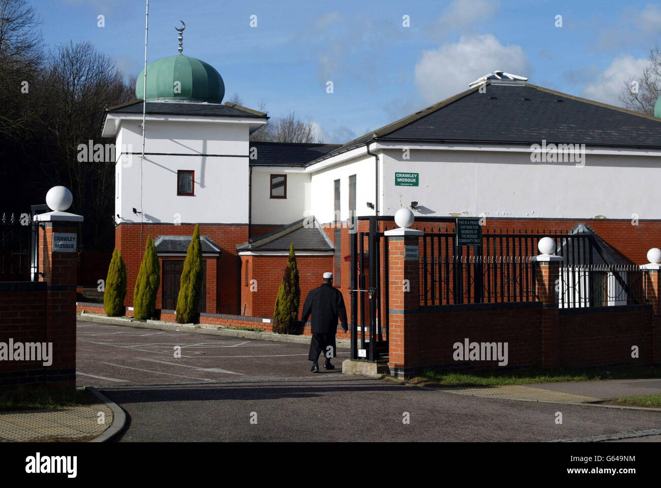 A general view of the Crawley Mosque in Crawley, West Sussex. Amir Khan ...