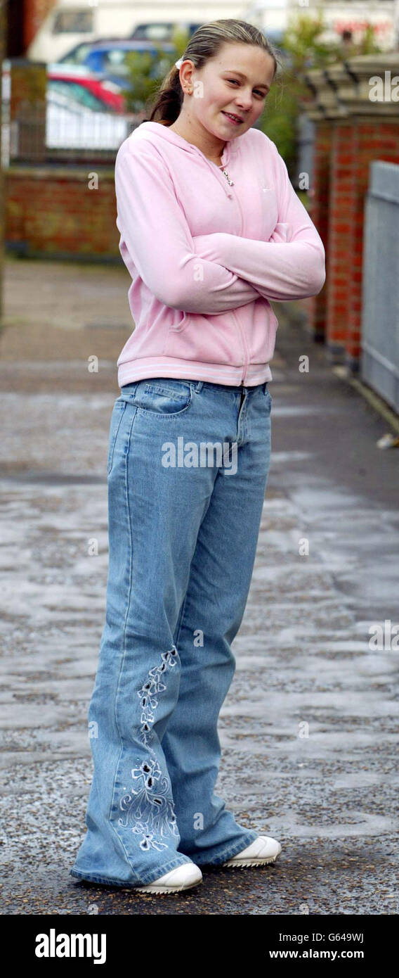 Rebecca Read, 12, from Burgh Castle, Norfolk, who has been sent home ...