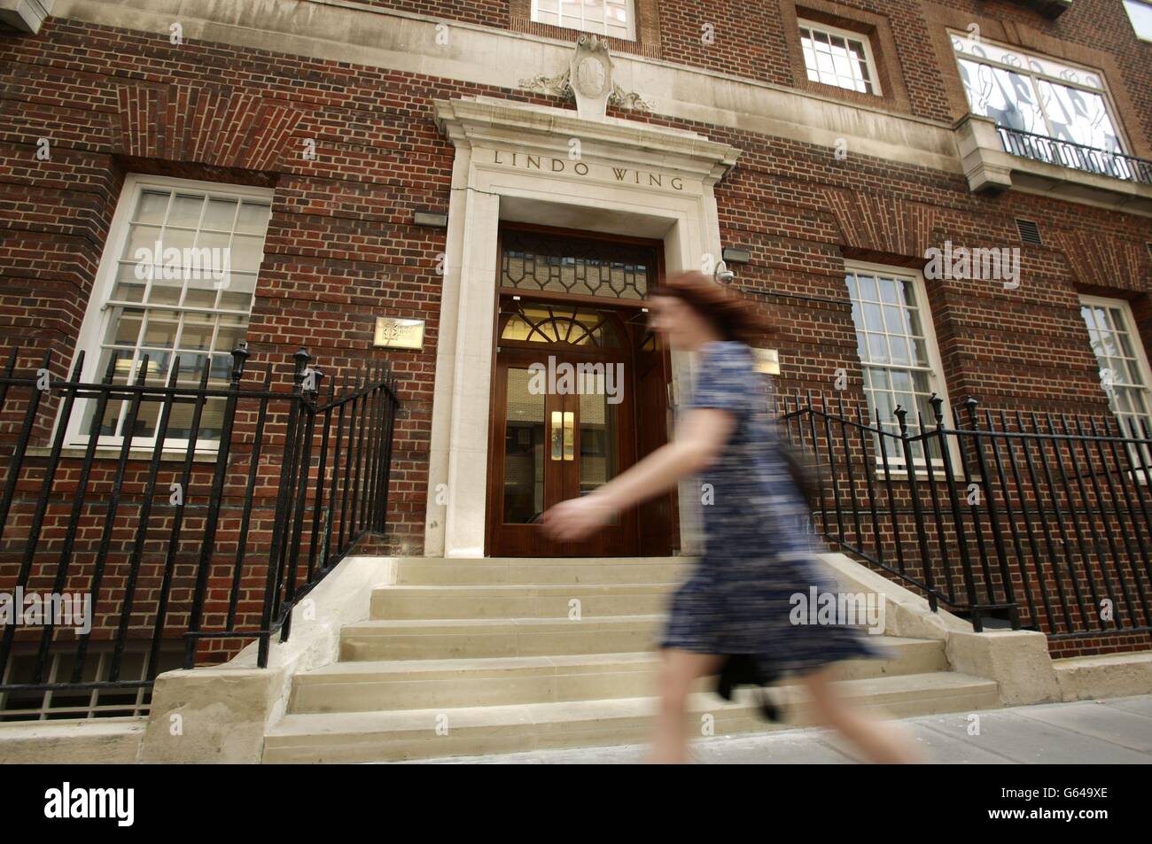 A view of the Lindo Wing of St Mary's Hospital in central London which ...