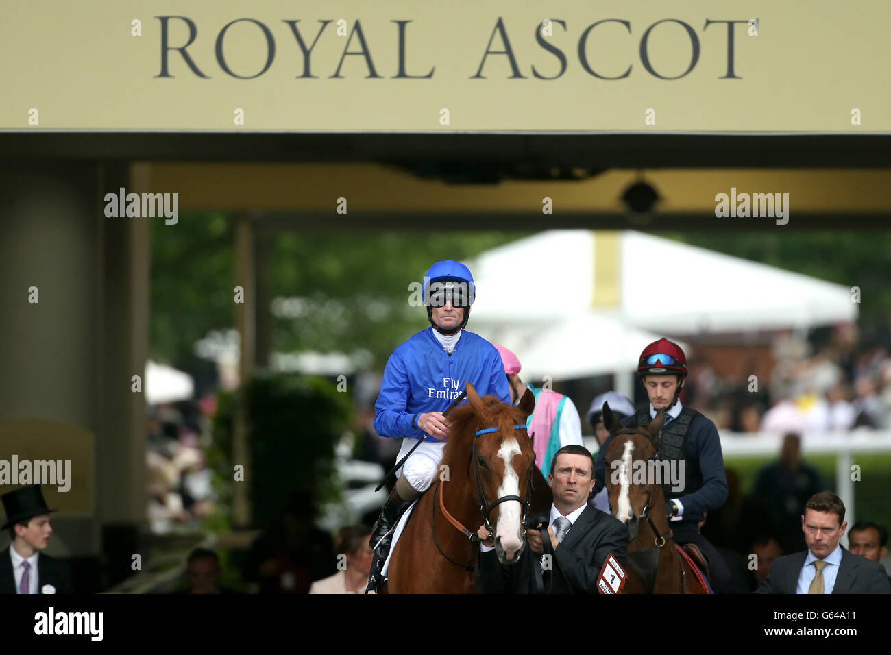 Jockey Kevin Manning on board Dawn Approach before the St James's ...