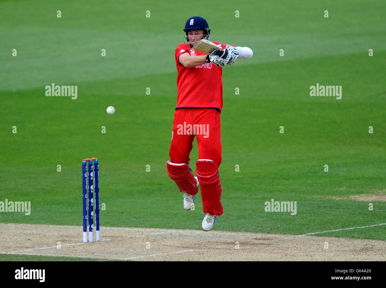 England's Joe Root bats during the ICC Champions Trophy, Semi Final at ...