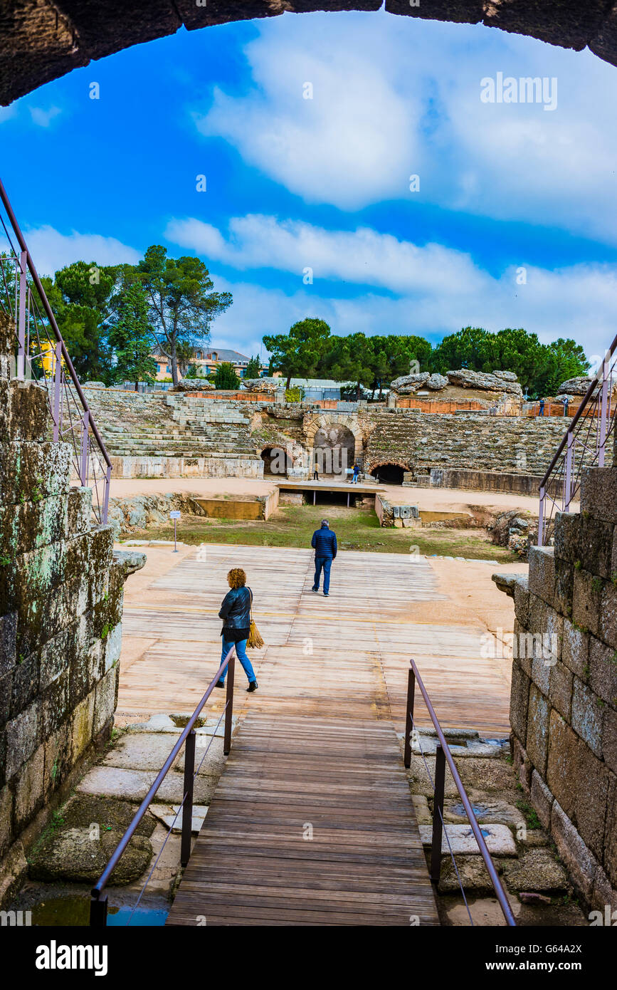 The Amphitheatre of Mérida, Anfiteatro de Mérida, is a ruined Roman ...