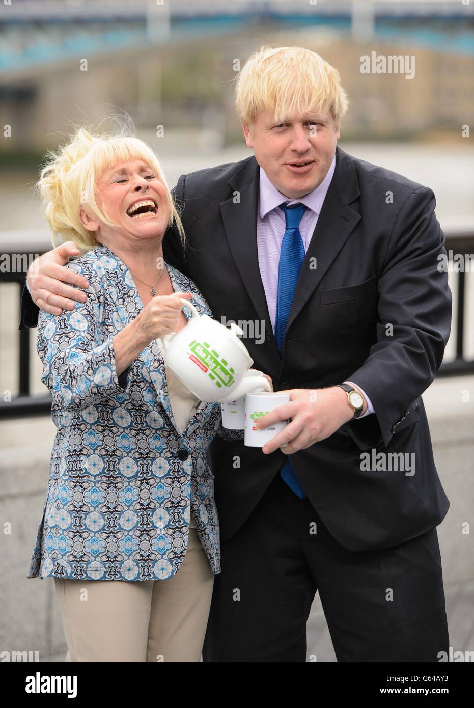Mayor of London Boris Johnson and Street Party Ambassador Barbara ...