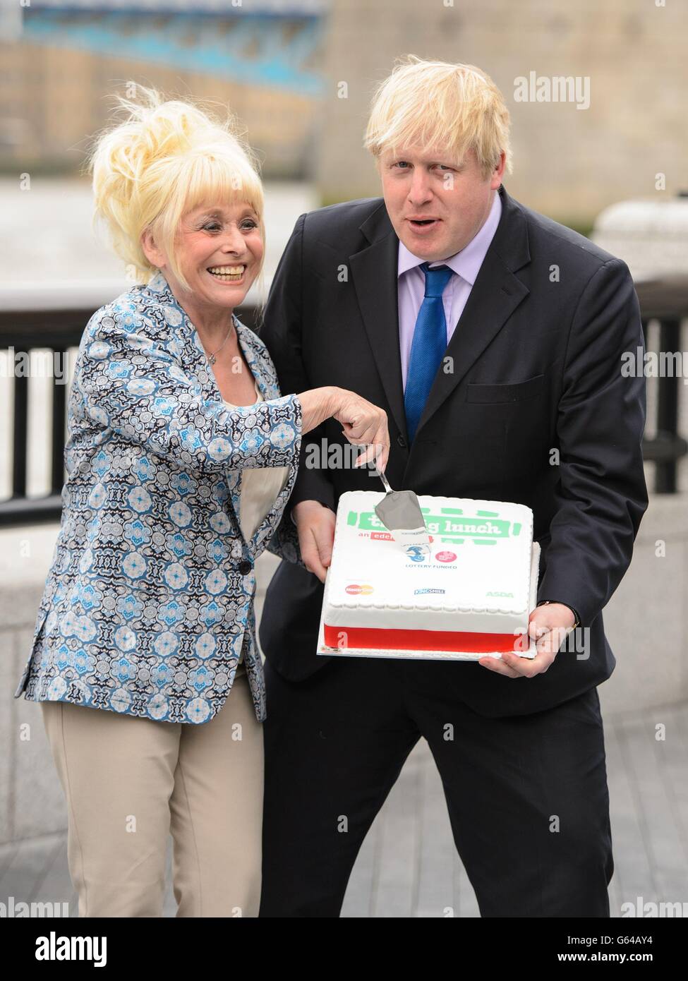 Mayor of London Boris Johnson and Street Party Ambassador Barbara ...