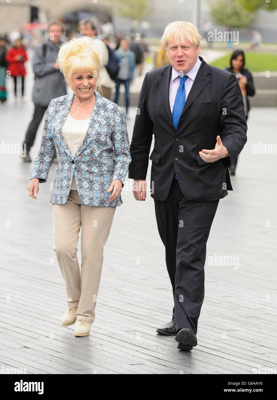 Mayor of London Boris Johnson and Street Party Ambassador Barbara ...
