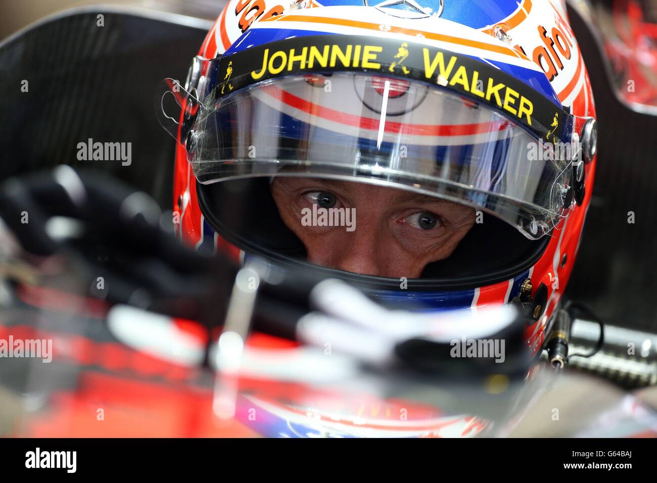 Mclaren mercedes driver jenson button practice circuit de catalunya hi ...