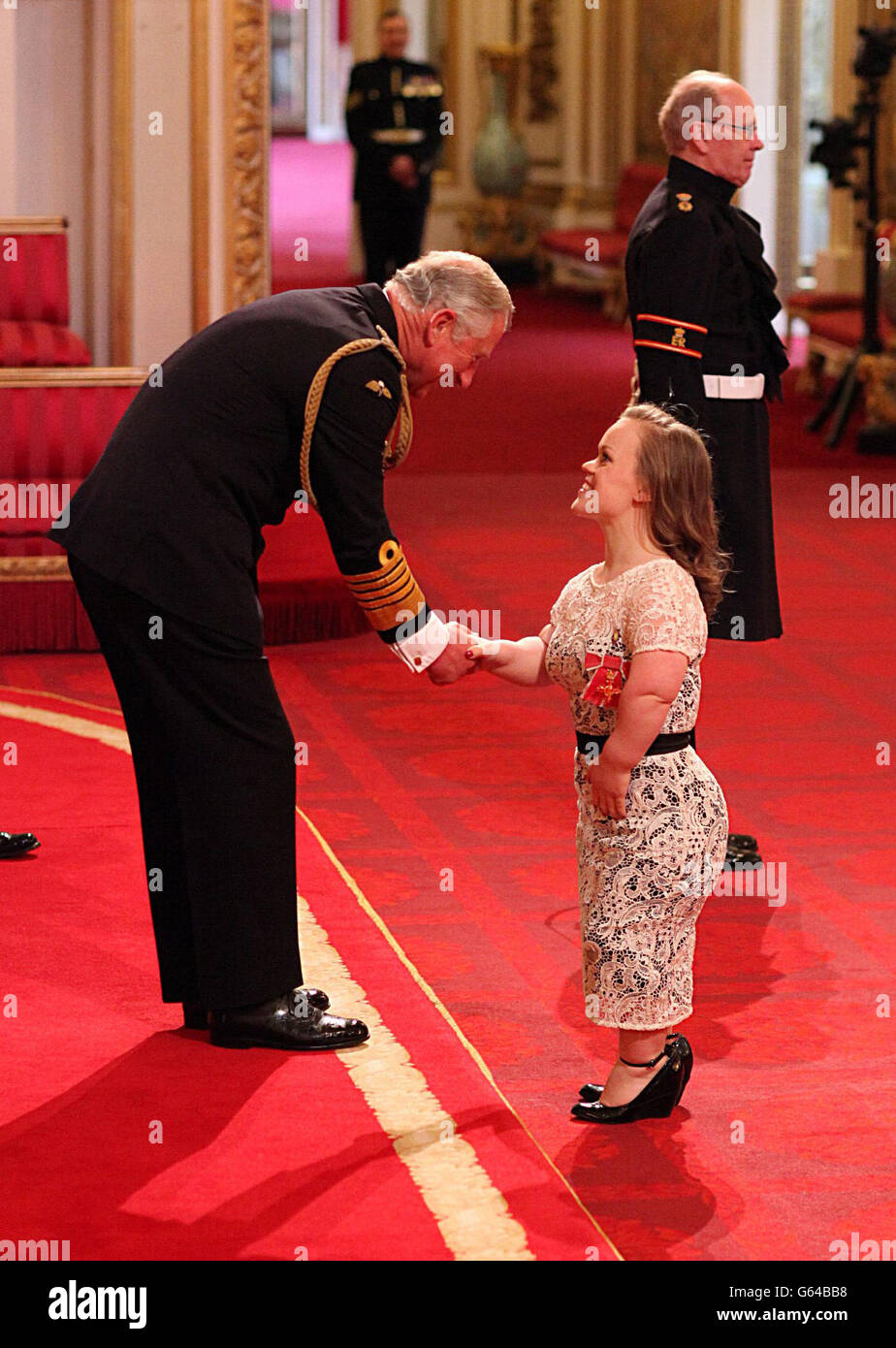Paralympic Swimmer Ellie Simmonds Receives Her Officer Of The British