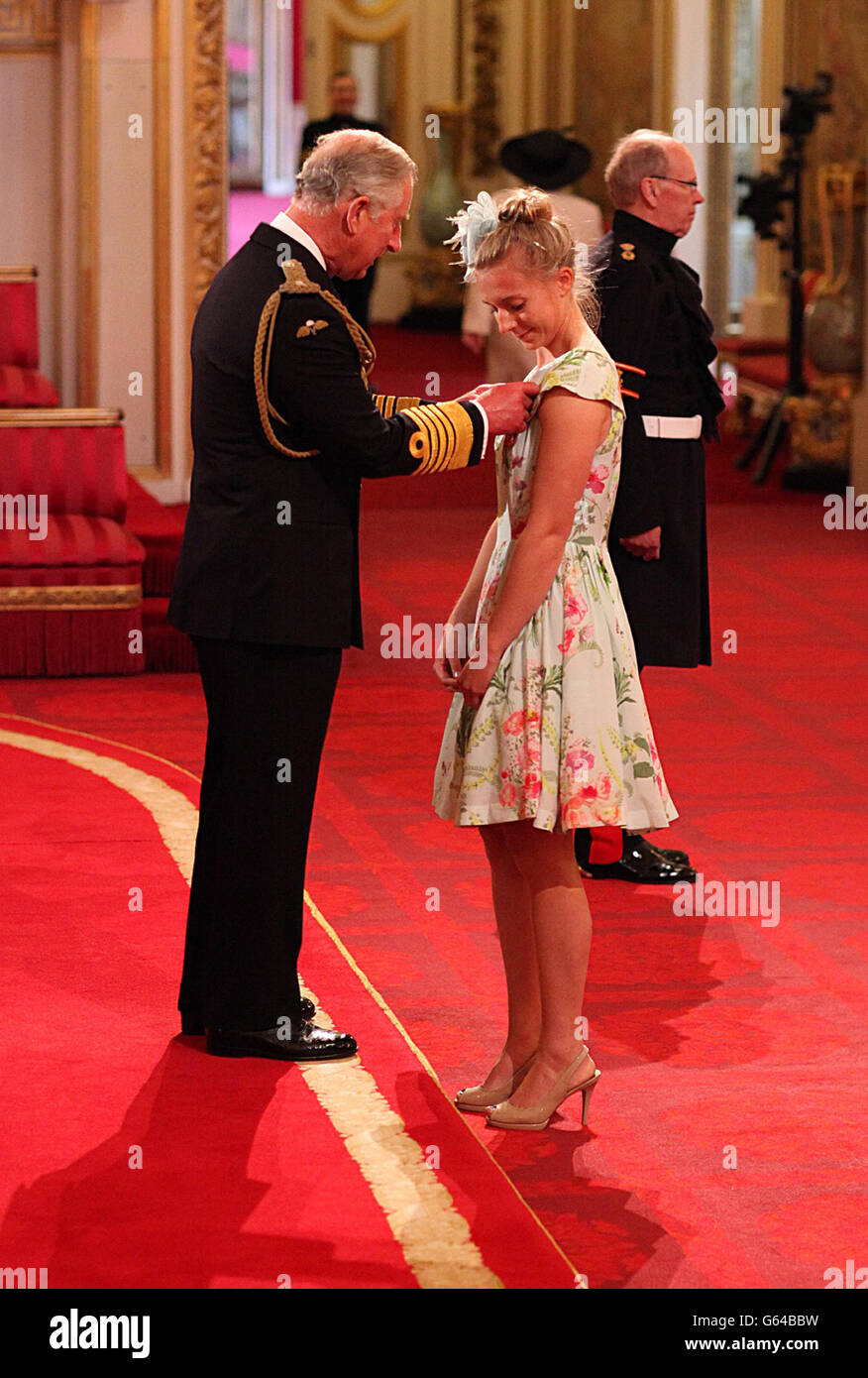 Olympic rower Katherine Copeland receives her Member of the British ...