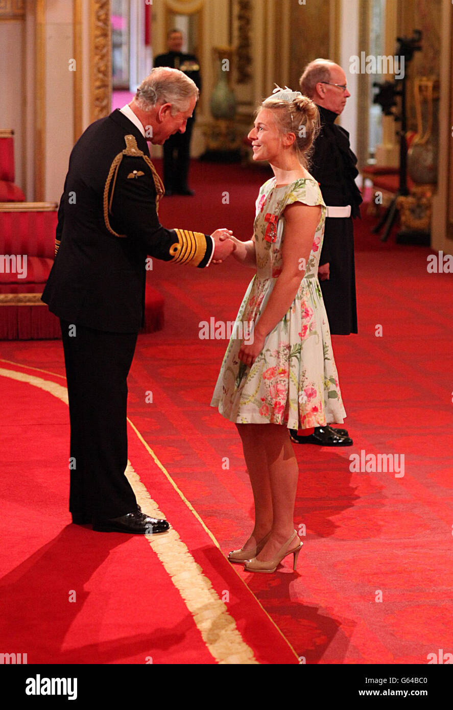 Receives mbe prince wales investiture ceremony buckingham palace hi-res ...