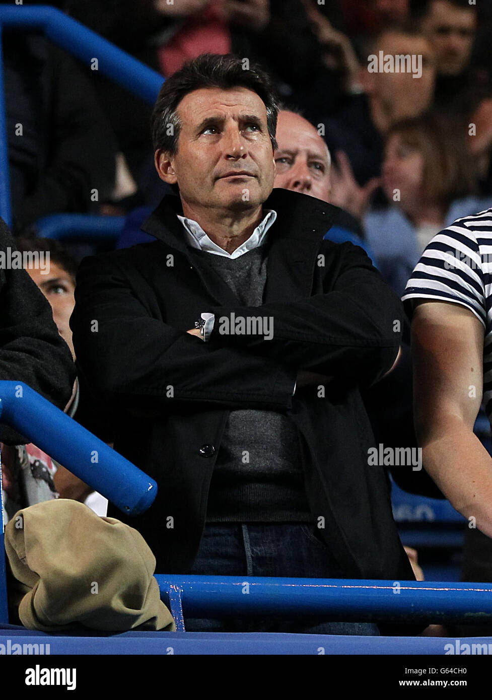 Chelsea fan seb coe in the stands hi-res stock photography and images ...