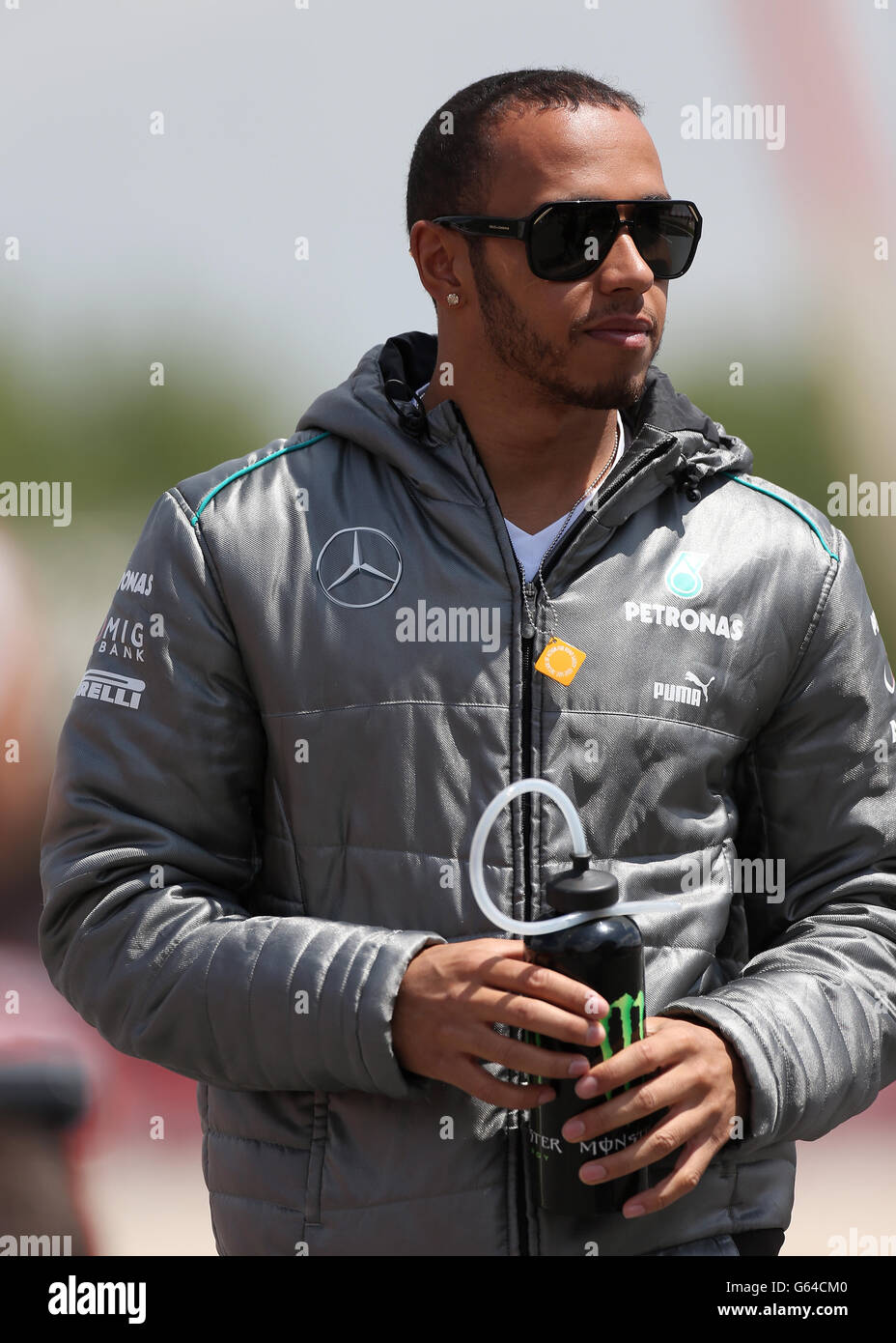 Mercedes Lewis Hamilton during the Spainish Grand Prix at the Circuit ...