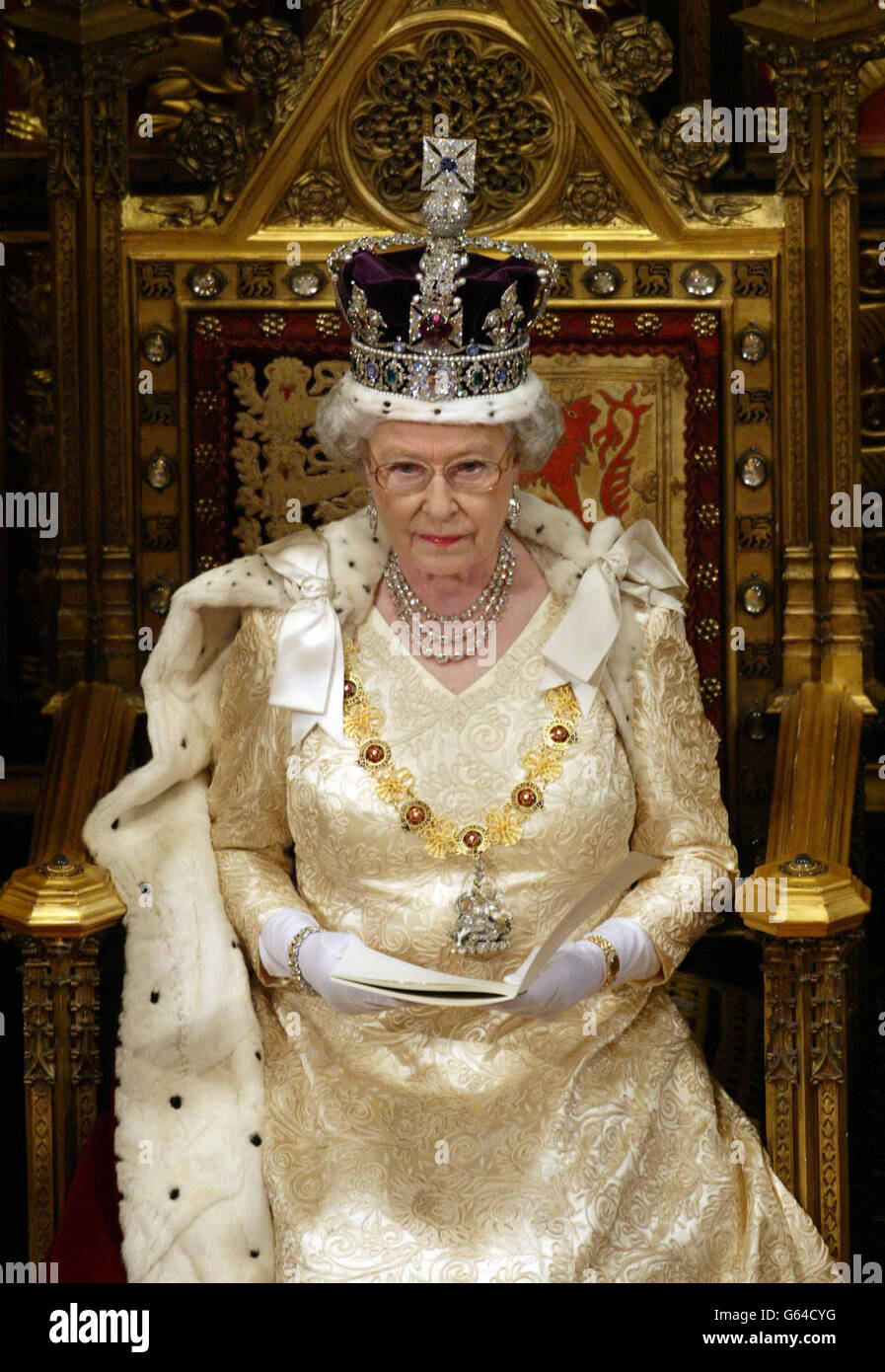 Queen Parliament Opening Stock Photo - Alamy