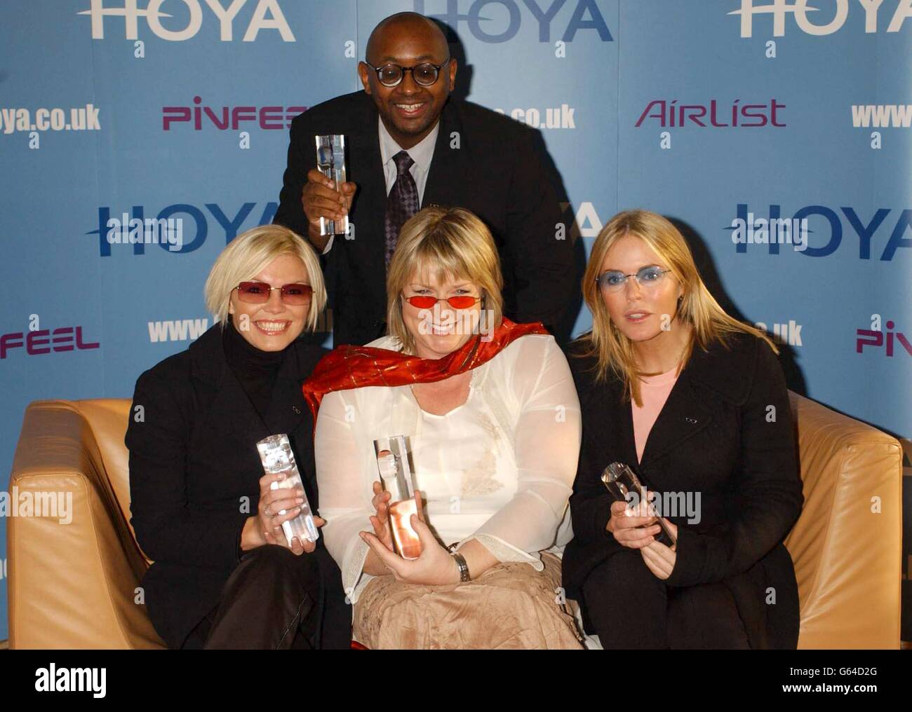Joint winner of spectacle wearer of the year kate thornton hi-res stock ...