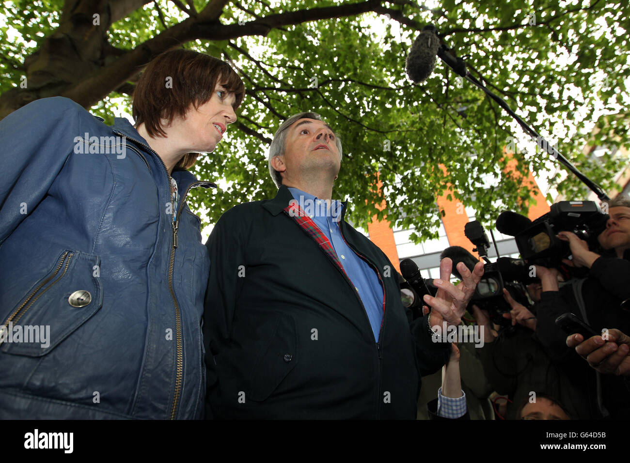 Huhne released prison hi-res stock photography and images - Alamy