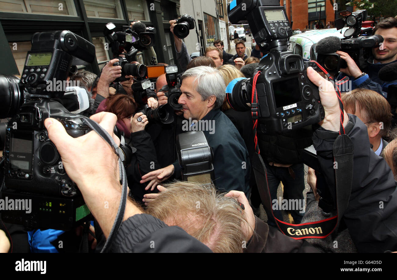 Huhne released prison hi-res stock photography and images - Alamy