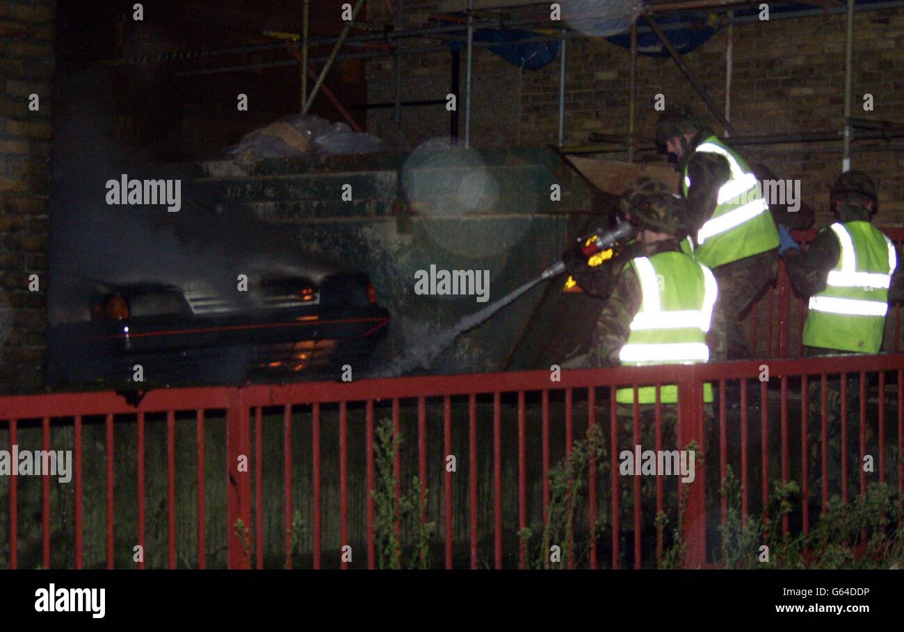 Green Goddess car fire Stock Photo - Alamy