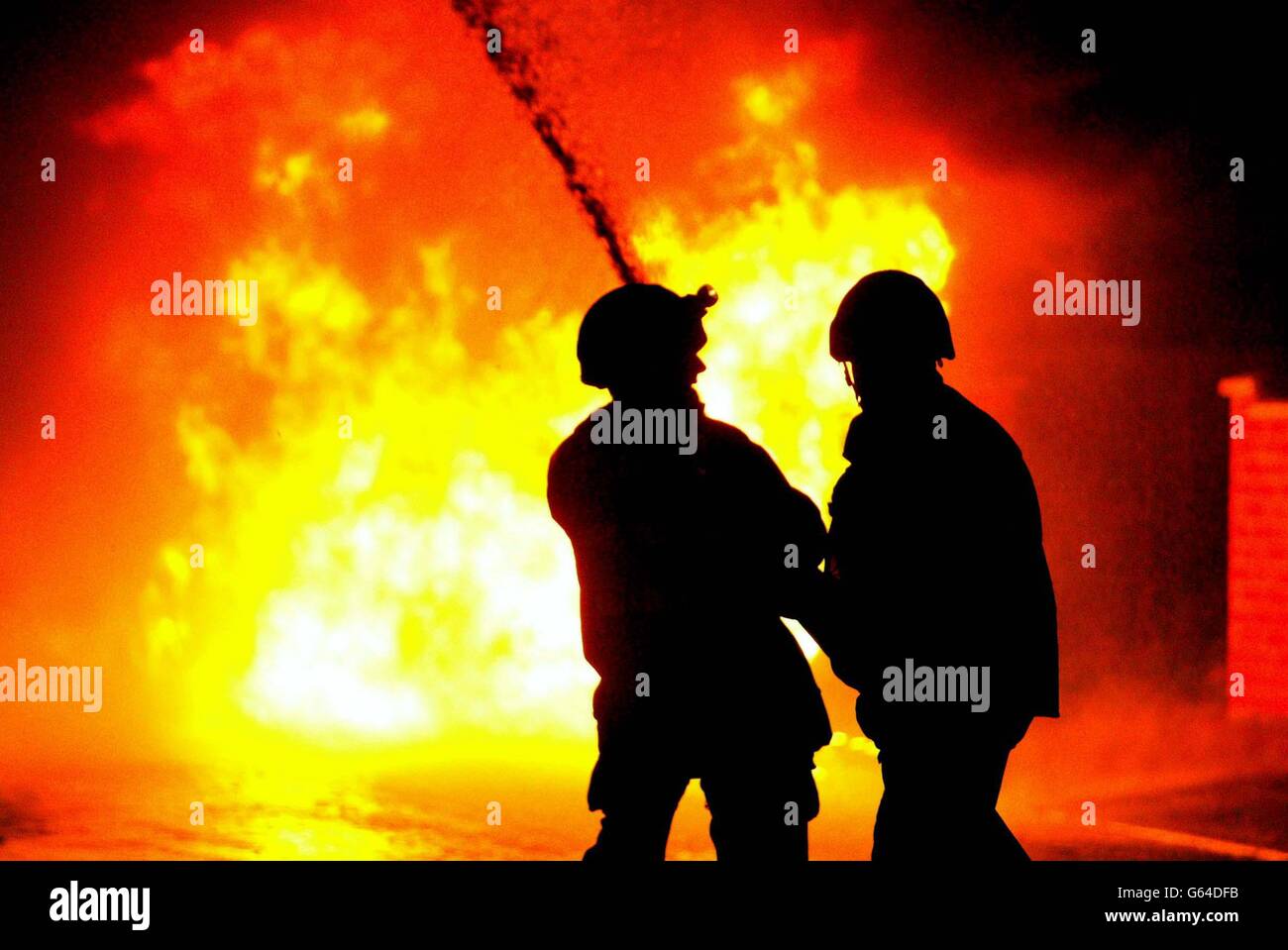 RAF Green Goddess crew Stock Photo - Alamy