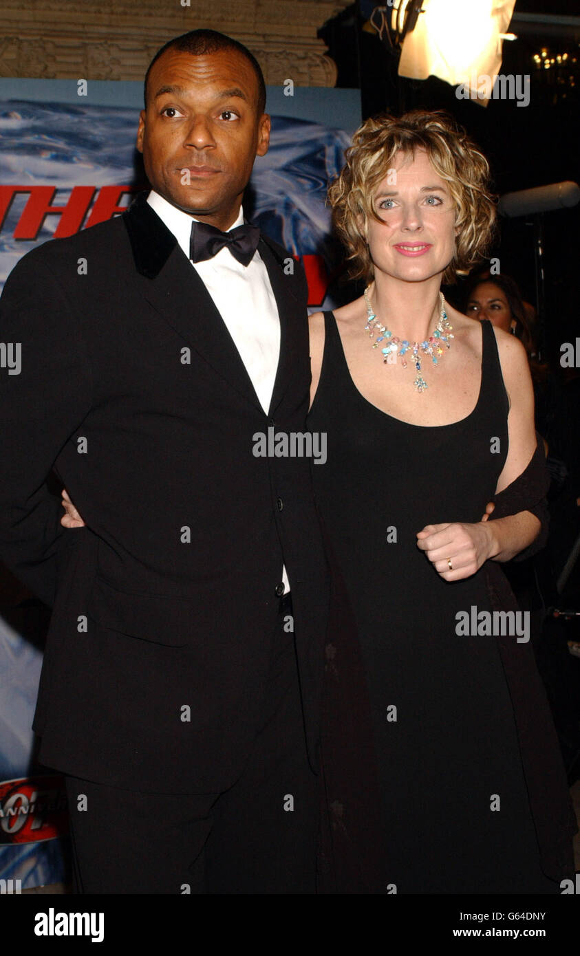 Actor Colin Salmon and his partner Fiona Hawthorne arrive for World ...