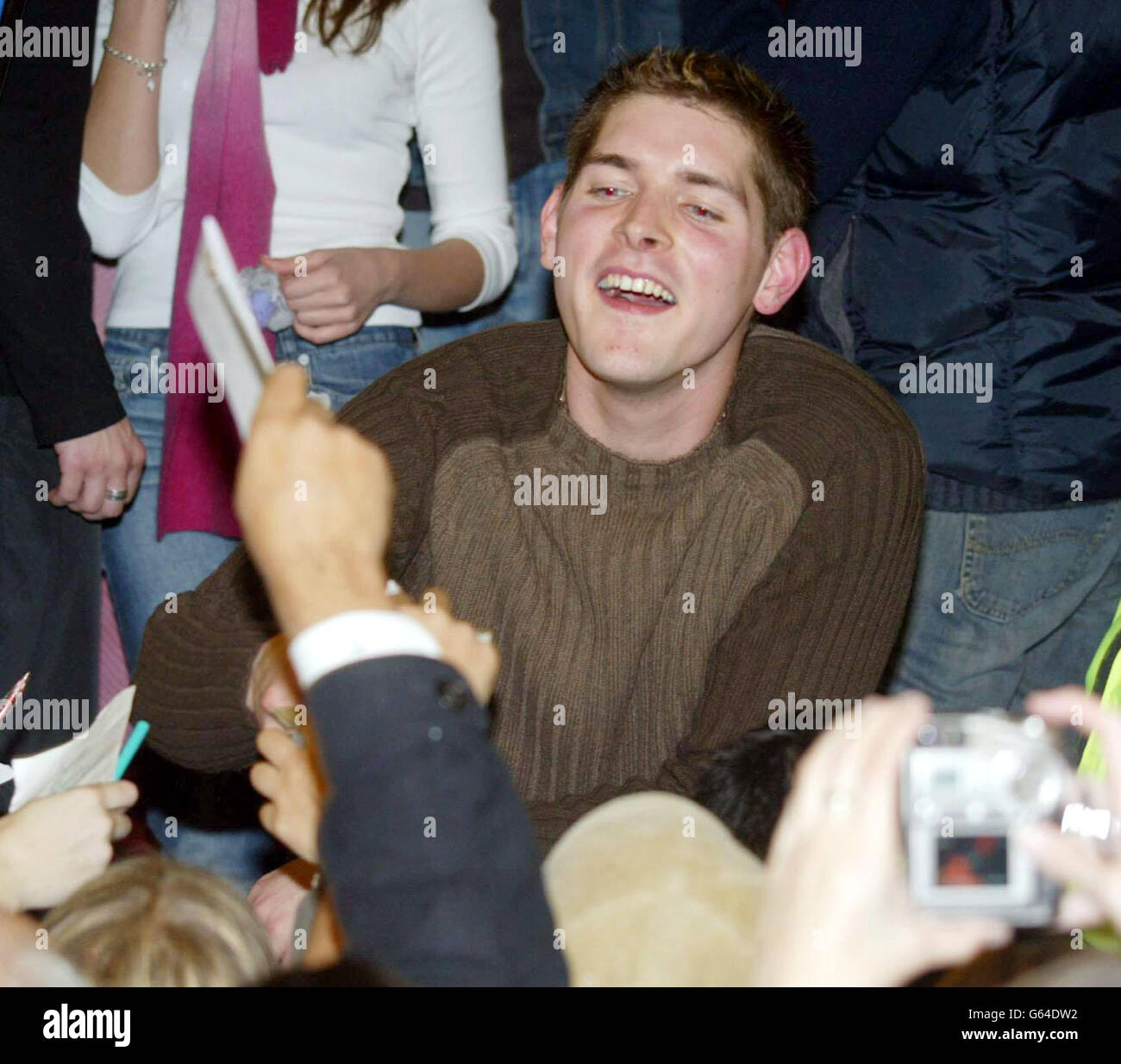 Remaining Fame Academy student Malachi Cush signing autographs at Brent ...