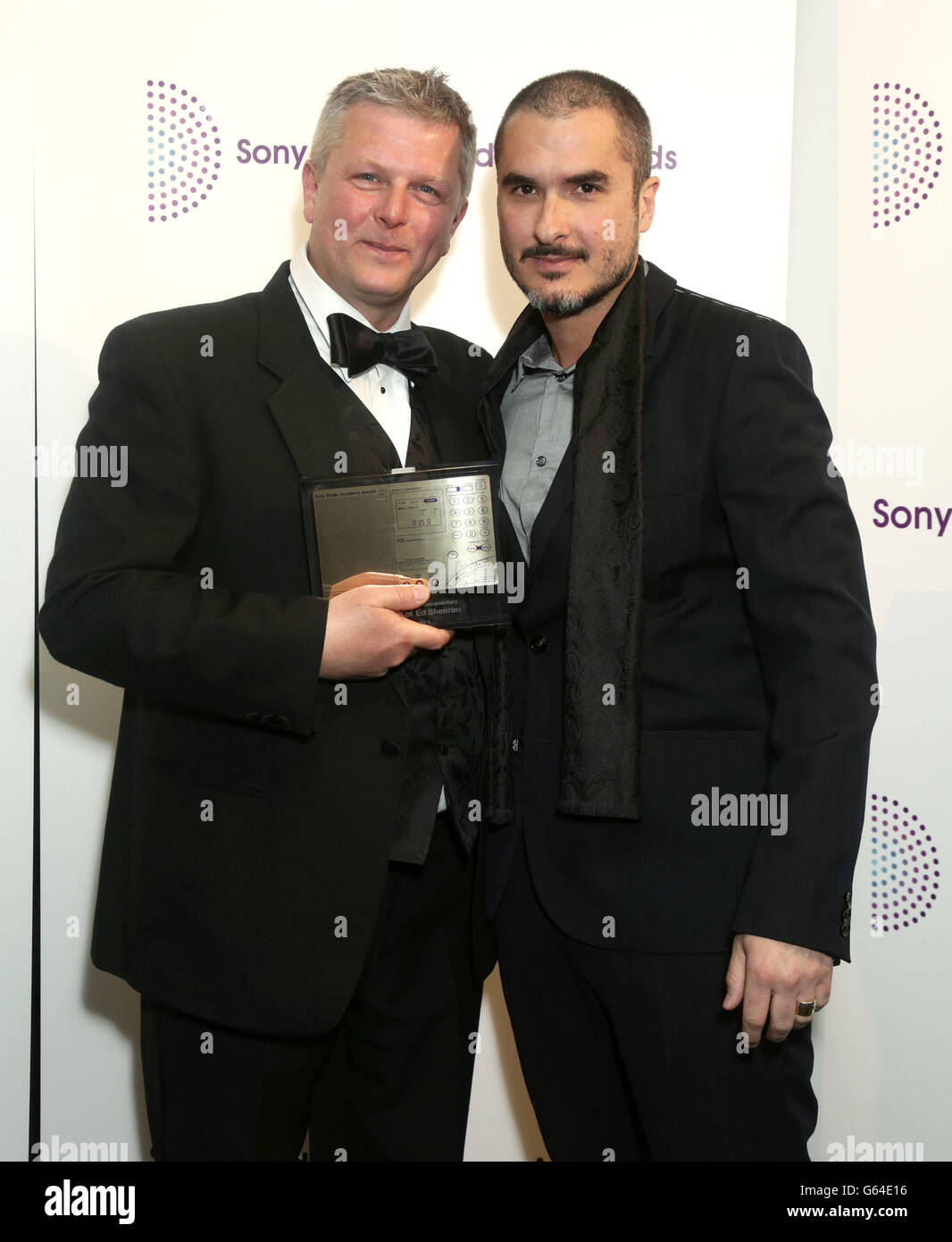 Presenter Zane Lowe (right) and a member of the BBC Radio 1 team who ...