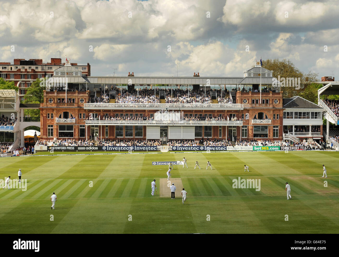During the first day of the first test at lords hi-res stock ...