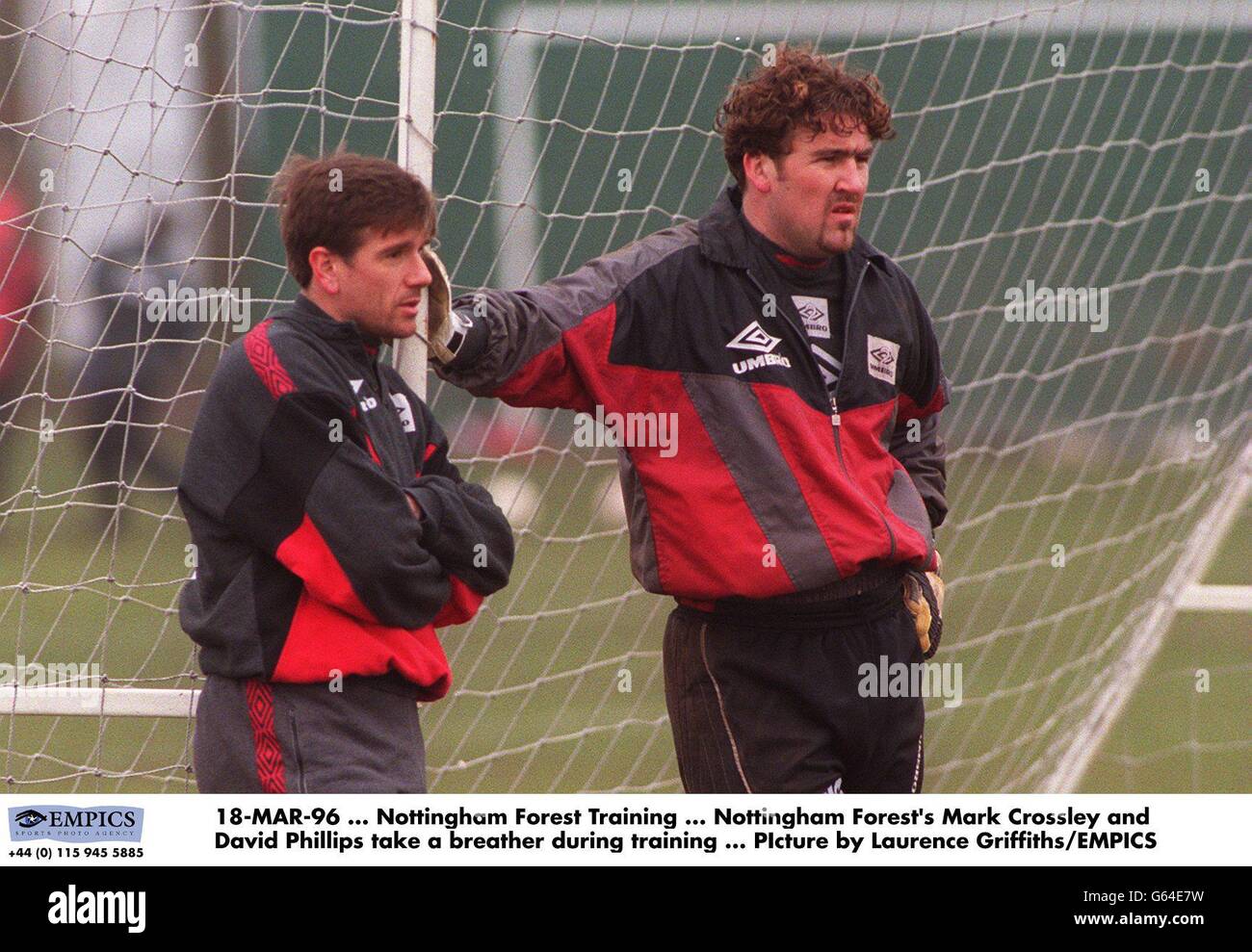 18-MAR-96 ... Nottingham Forest Training ... Nottingham Forest's Mark ...