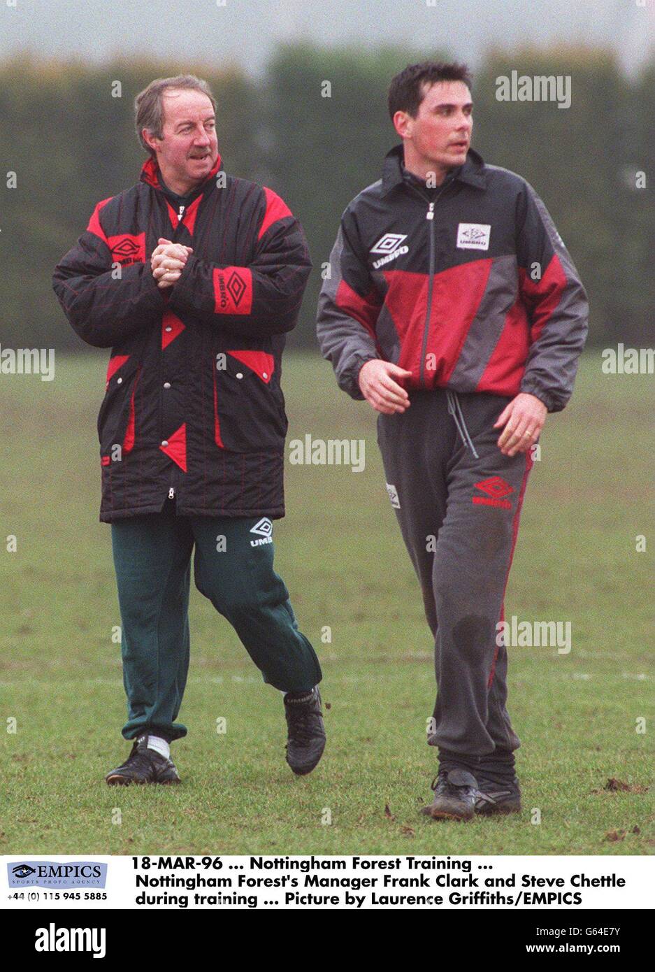 18-MAR-96, Nottingham Forest Training, Nottingham Forest manager Frank ...