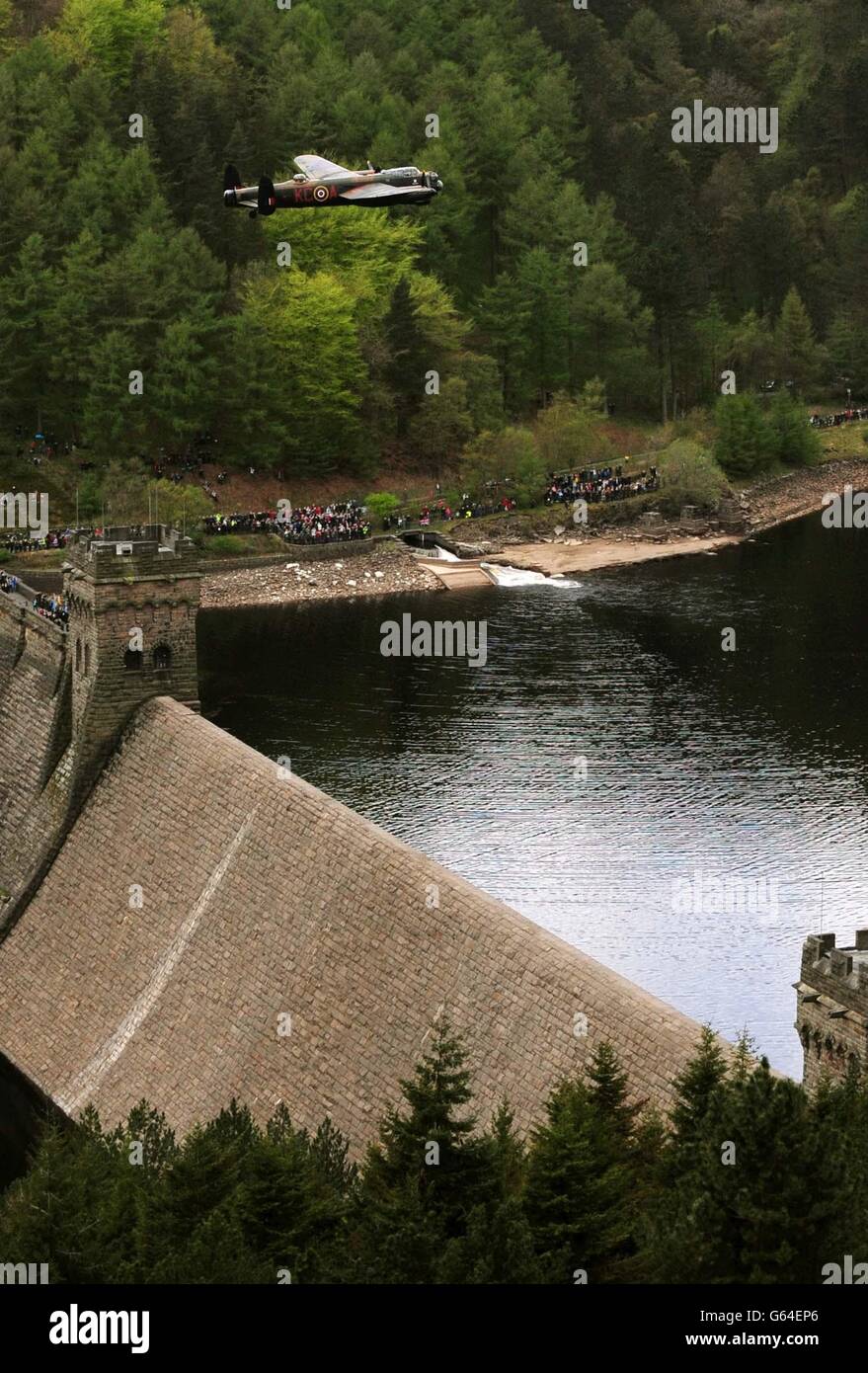 A Lancaster bomber during the Battle of Britain Memorial Flight ...