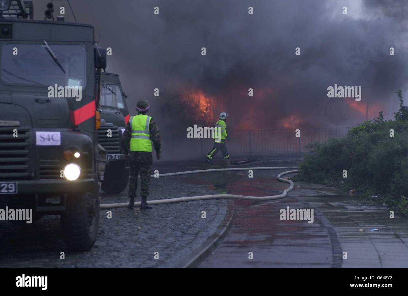 Firemen strike green goddess hi-res stock photography and images - Alamy