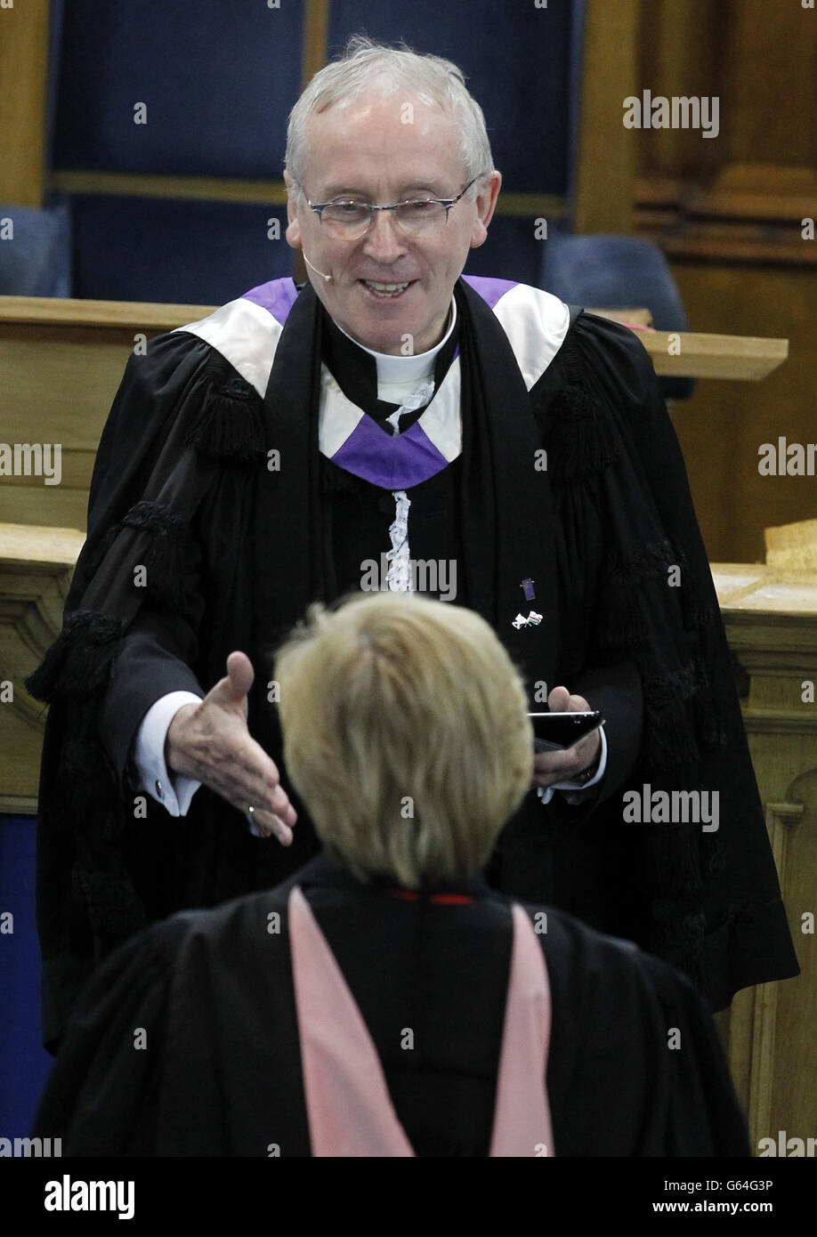 Outgoing Moderator Right Rev Albert Bogle (top) and Rt Rev Lorna Hood ...