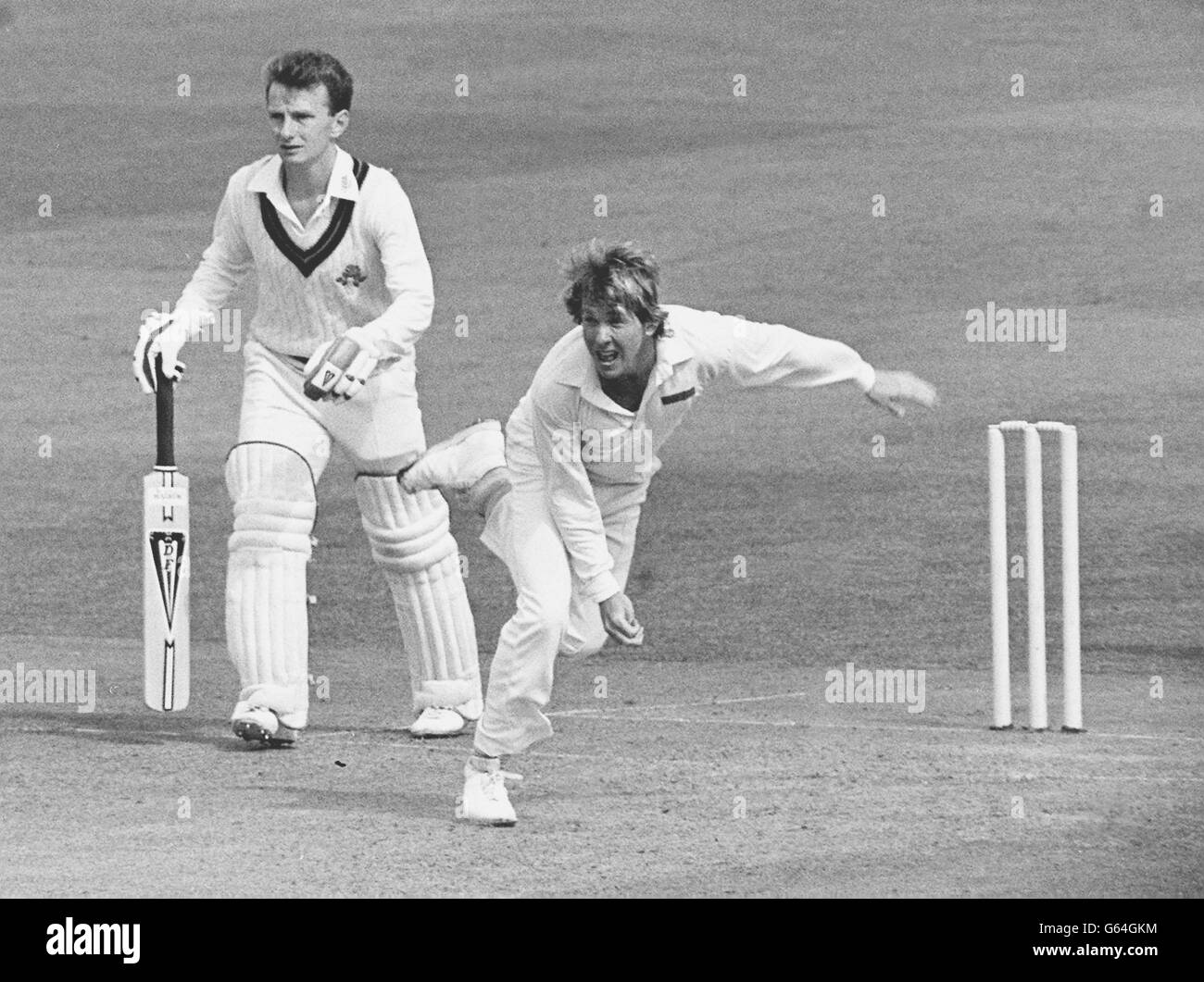Sussex Bowler Dermot Reeve in action during the Nat West Trophy final ...