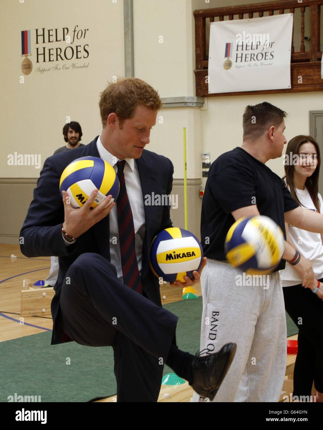 Prince Harry during a visit to Tedworth House, Tidworth, Wiltshire ...