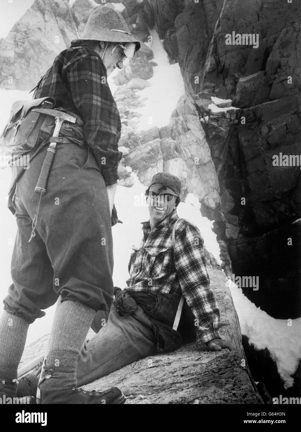 Mountaineering - Sir Edmund Hillary - Mount Annette, New Zealand Stock ...