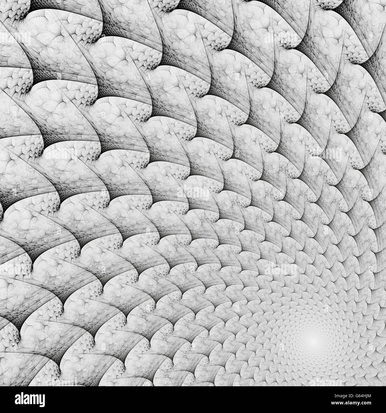 Abstract black and white fractal texture background, wavy lines Stock ...