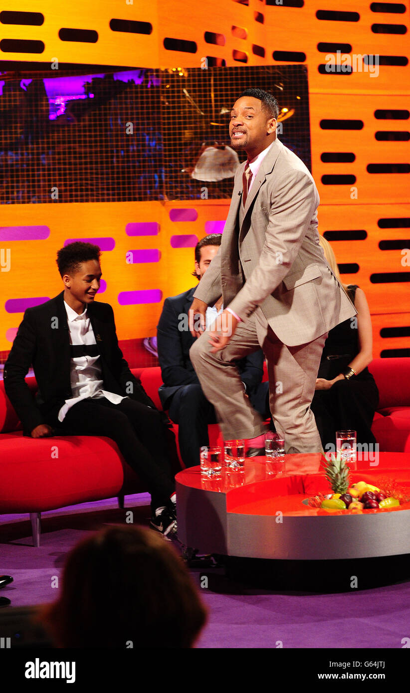 Will jaden smith filming this weeks graham show london studios hi-res ...