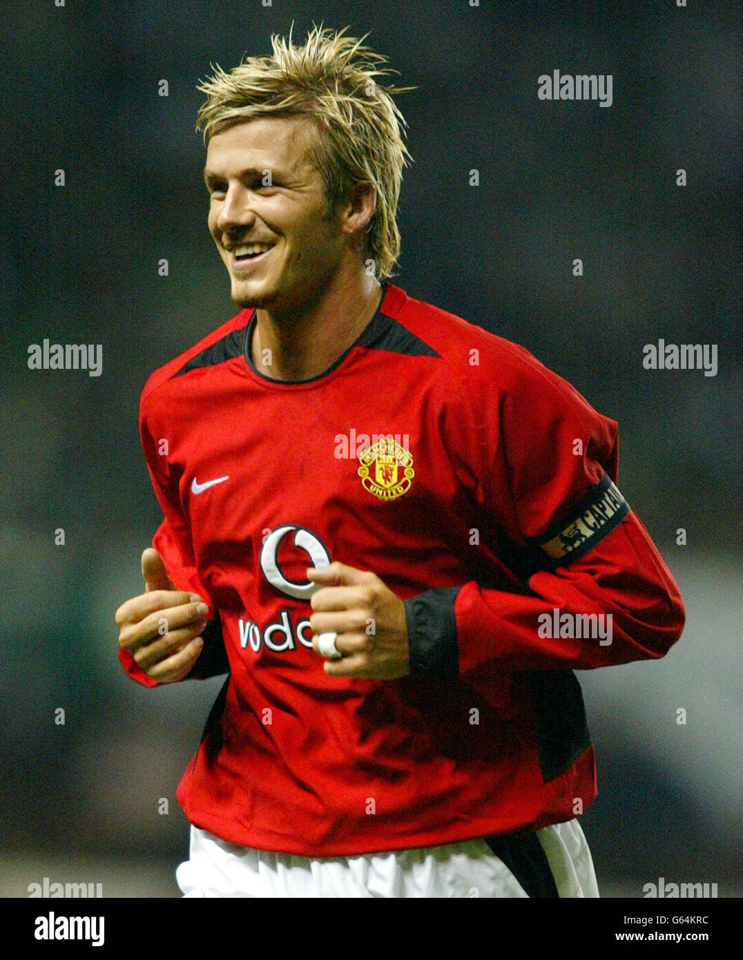 David Beckham - Manchester Utd. David Beckham in action for Manchester ...