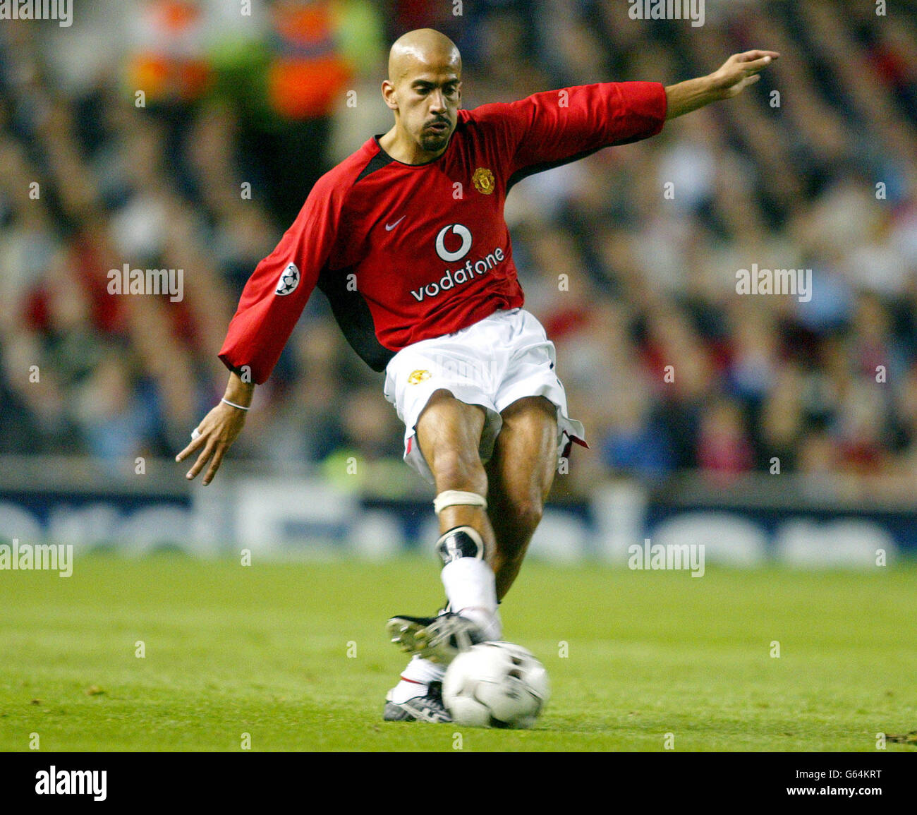 Manchester United midfielder Juan Sebastian Veron Stock Photo - Alamy