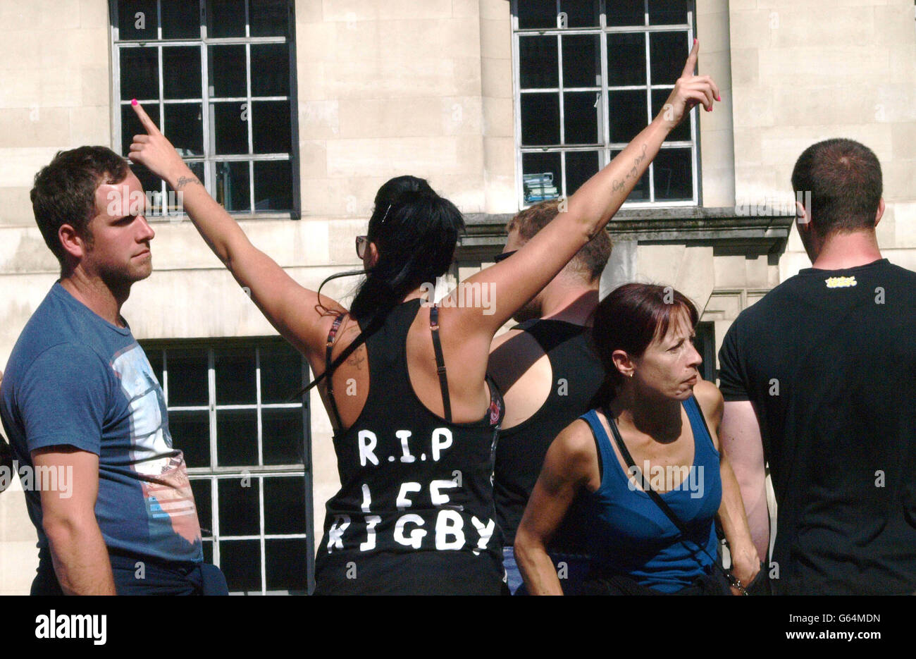 EDL march in London Stock Photo - Alamy
