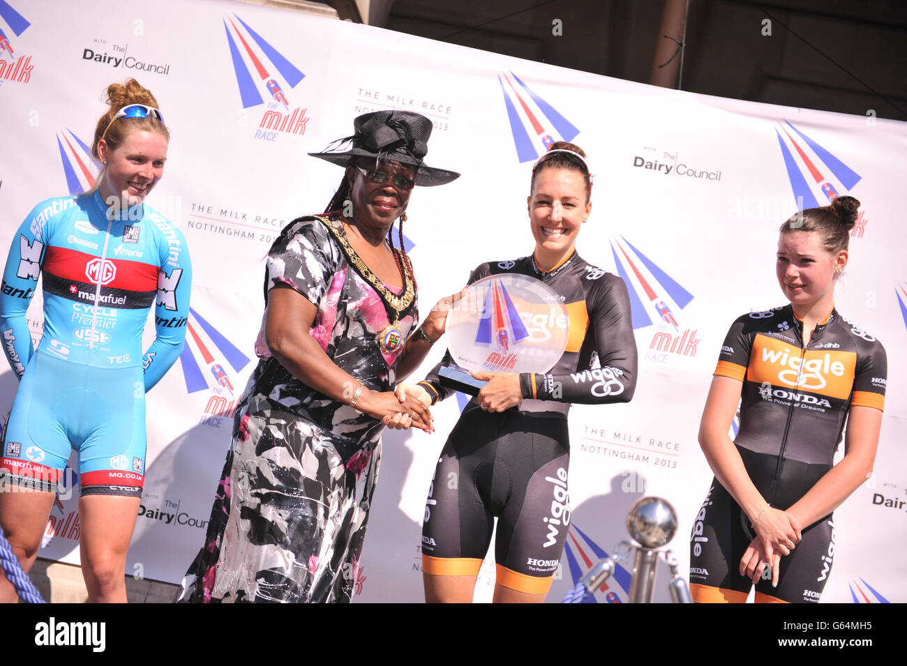 Cycling - 2013 Milk Race - Nottingham Stock Photo - Alamy